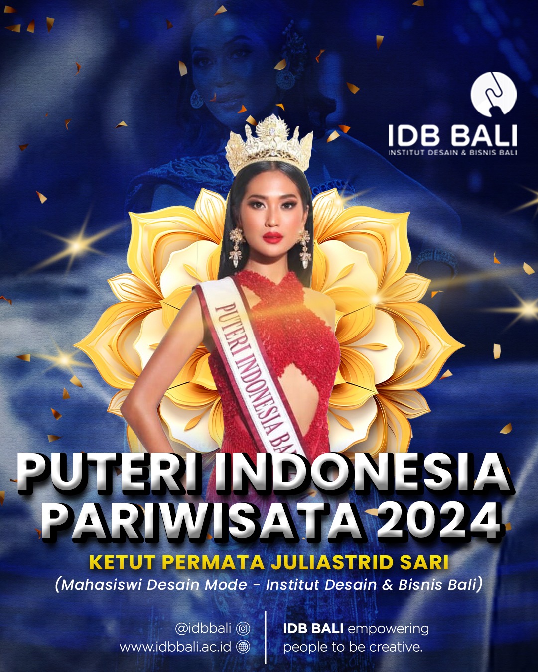 Ketut Permata Juliastrid Sari, Mahasiswa Desain Mode IDB Bali terpilih ...